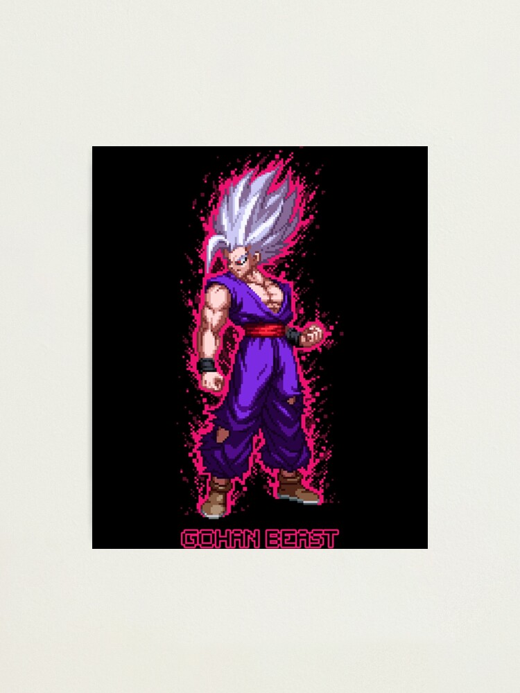 "Gohan Beast Dragon Ball Super Super Hero Pixel Art " Photographic ...