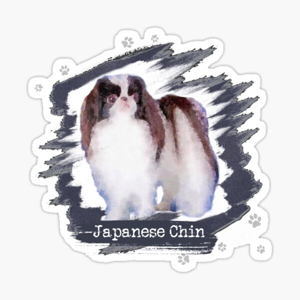 "Japanese Chin Dog Breed" Sticker for Sale by DNiceGirl | Redbubble