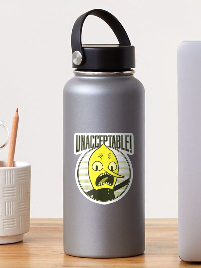 "CN Adventure Time Lemongrab Unacceptable" Sticker for Sale by ...