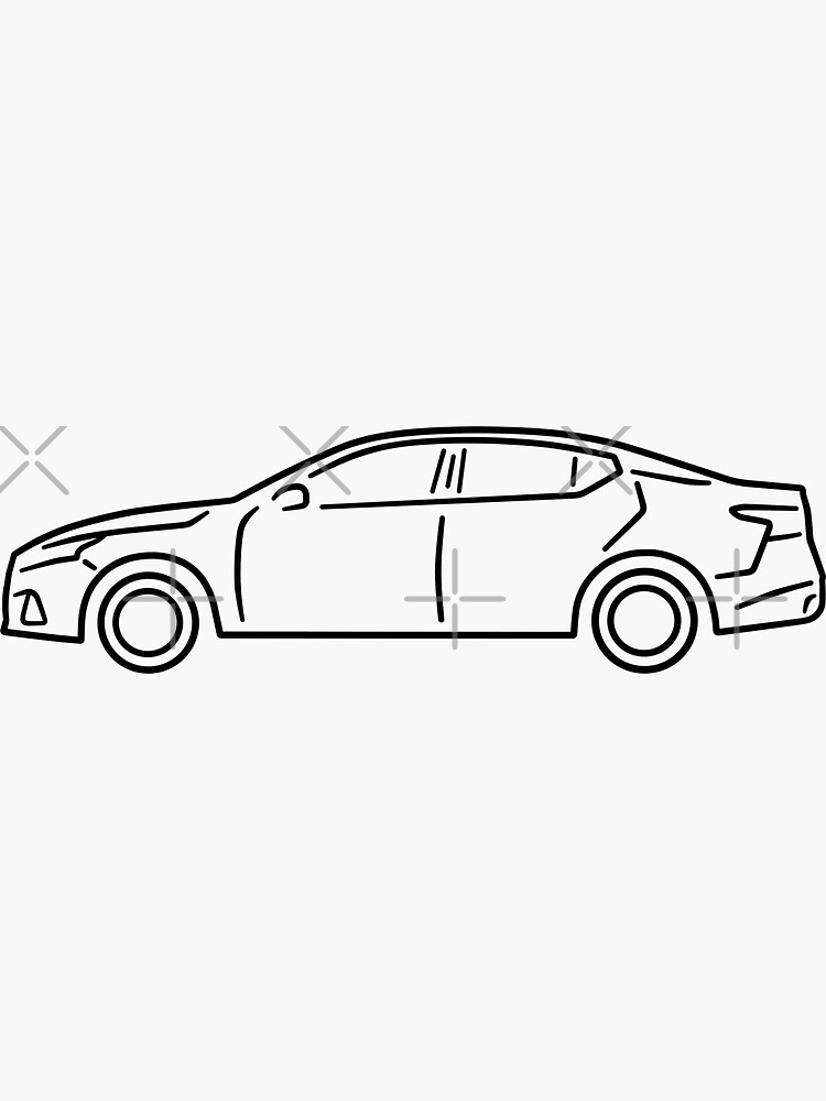 "Nissan Altima" Sticker for Sale by AutoClub | Redbubble