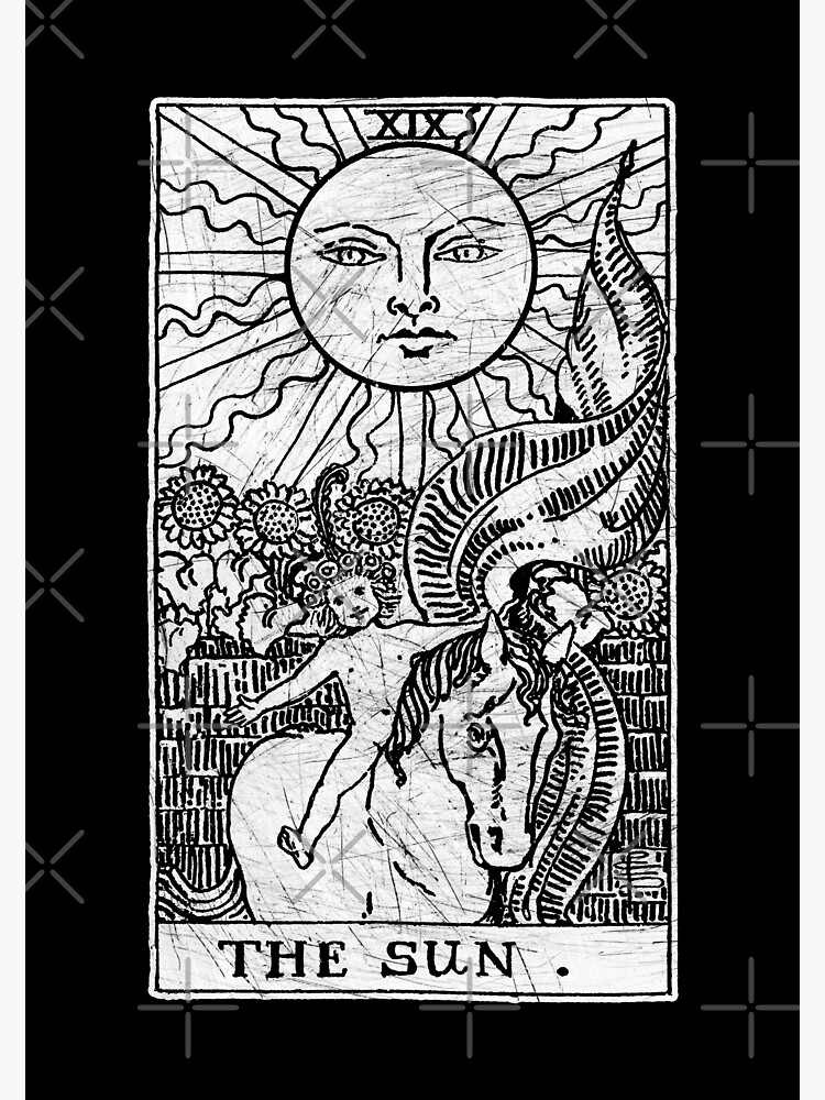"The Sun Tarot Card - Major Arcana - fortune telling - occult" Art ...