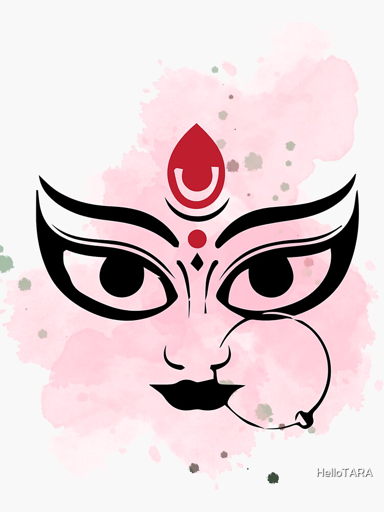 "DURGA MAA" Sticker for Sale by HelloTARA | Redbubble