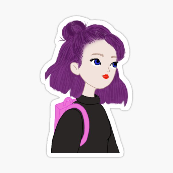 "Girl" Sticker for Sale by Liekeblank | Redbubble
