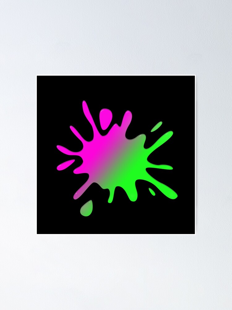 "Dual Colour Ink Splat" Poster for Sale by galaxydaydreams | Redbubble