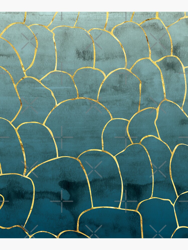 "Marine Scales" Sticker for Sale by SpilloDesign | Redbubble