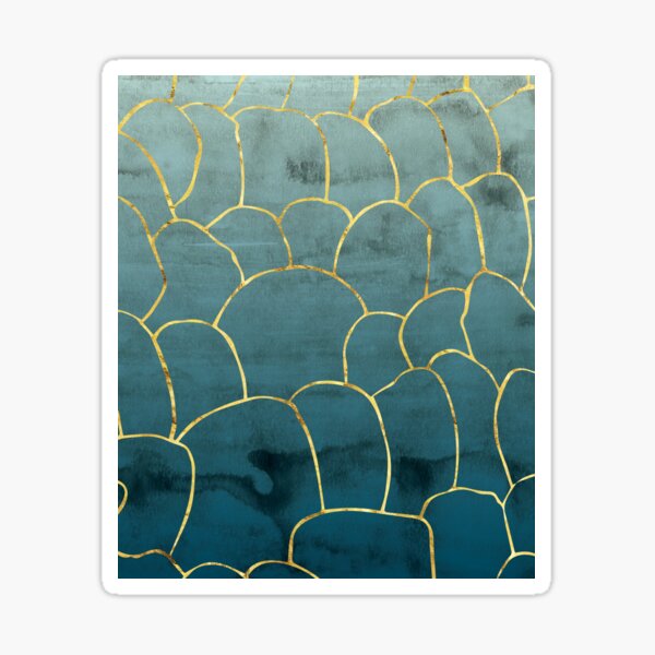 "Marine Scales" Sticker for Sale by SpilloDesign | Redbubble