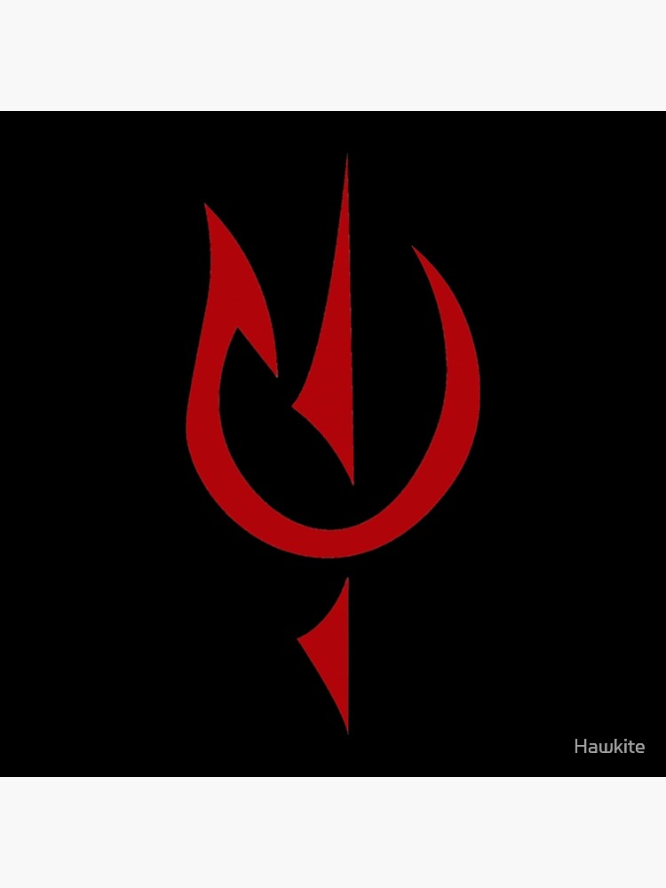 Póster «Símbolo rojo de Sauron - Anillos de poder» de Hawkite | Redbubble