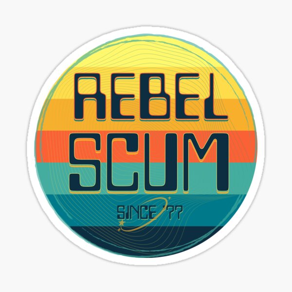 "Rebel scum" Sticker for Sale by Mick-J-art | Redbubble
