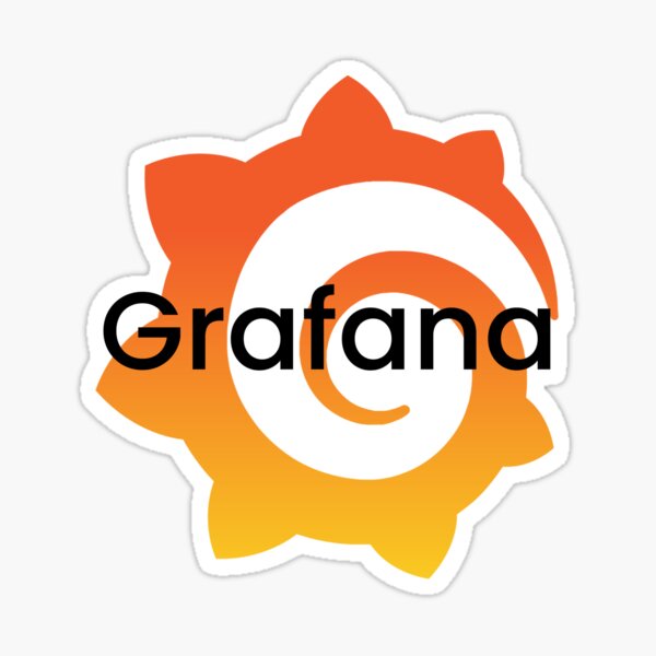 "Grafana logo text | analytics and interactive visualization" Sticker ...