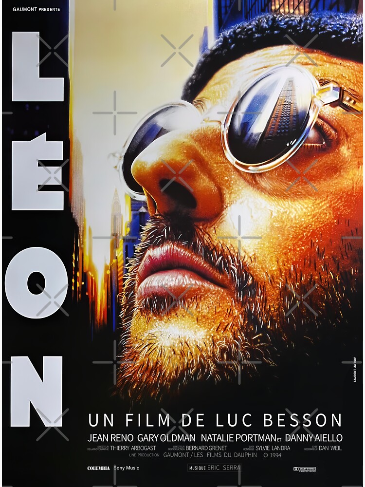 "LEON - movie poster" Sticker for Sale by fdfv | Redbubble