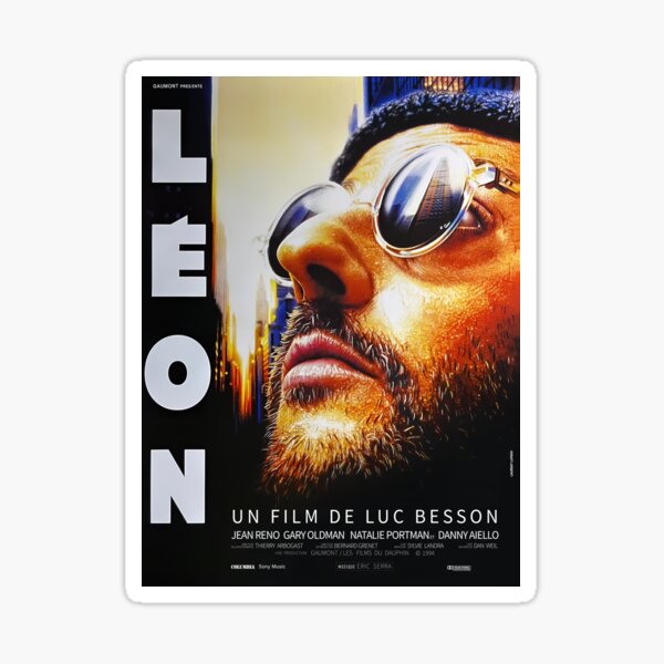 "LEON - movie poster" Sticker for Sale by fdfv | Redbubble