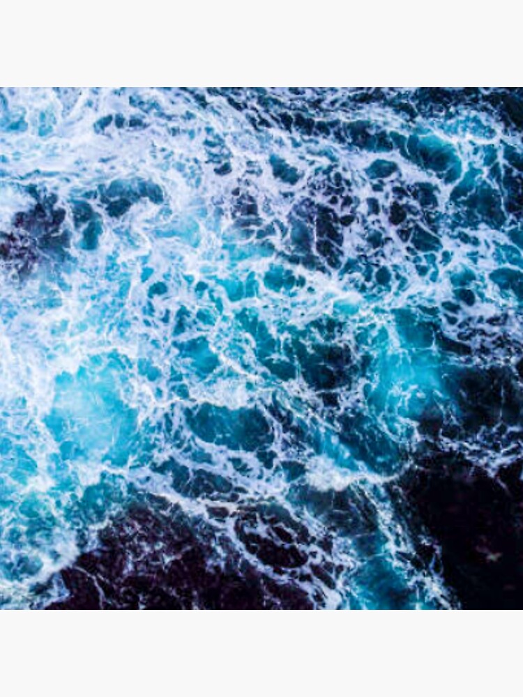 "dark blue ocean waves" Sticker for Sale by Ancient-Egypt | Redbubble