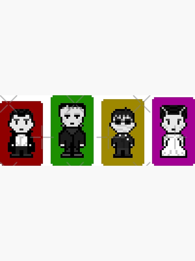 "Pixel Art Classic Horror Icons." Art Print for Sale by 8-BitBrookes ...