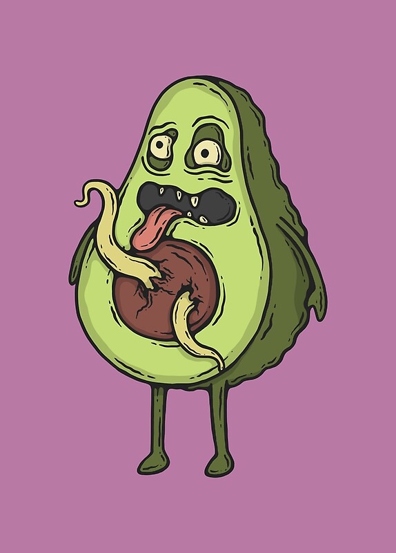 "Avocado Monster II" by Renato K | Redbubble
