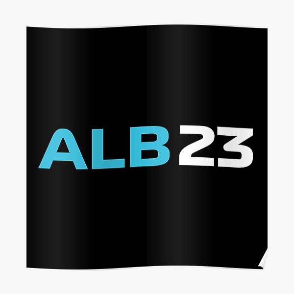 "Alb23 Alexander Albon F1 2022" Poster for Sale by larsmeijer11 | Redbubble