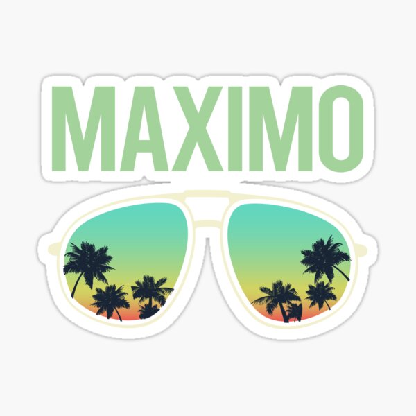 "Cool Glasses Maximo" Sticker for Sale by WilliamGay320 | Redbubble