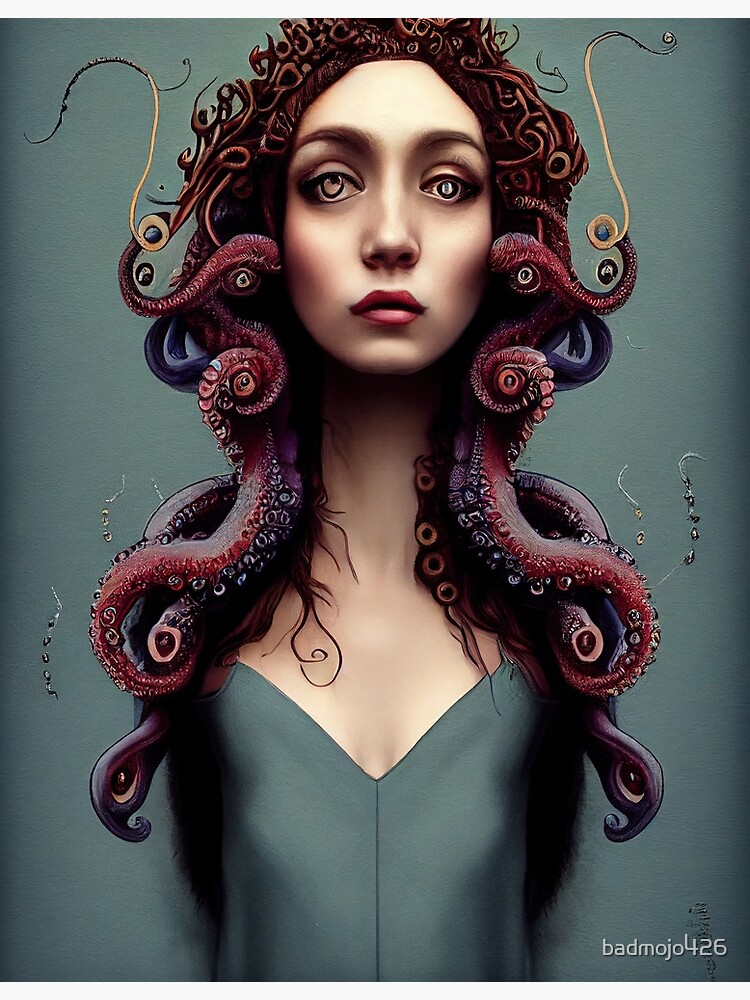"Octopus Girl No.1" Poster for Sale by badmojo426 | Redbubble