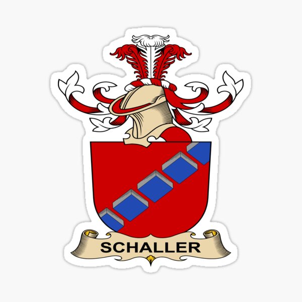 "Schaller" Sticker for Sale by HaroldHeraldry | Redbubble