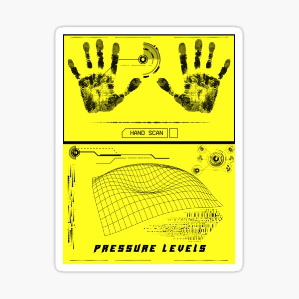 "Hand scan scanner | cyberpunk style" Sticker for Sale by TerminusClth ...