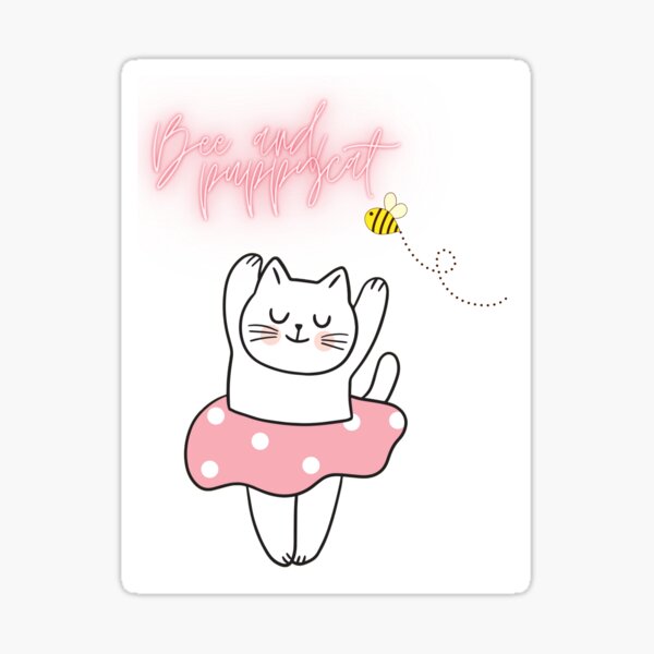 "Bee and Puppycat Cute Logo" Sticker for Sale by Queen-shop22 | Redbubble
