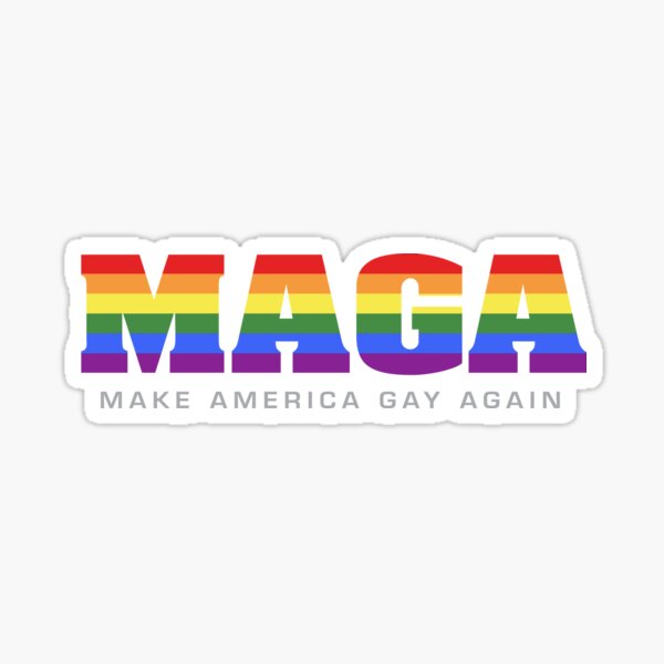 "MAGA" Sticker for Sale by Square-Jane | Redbubble