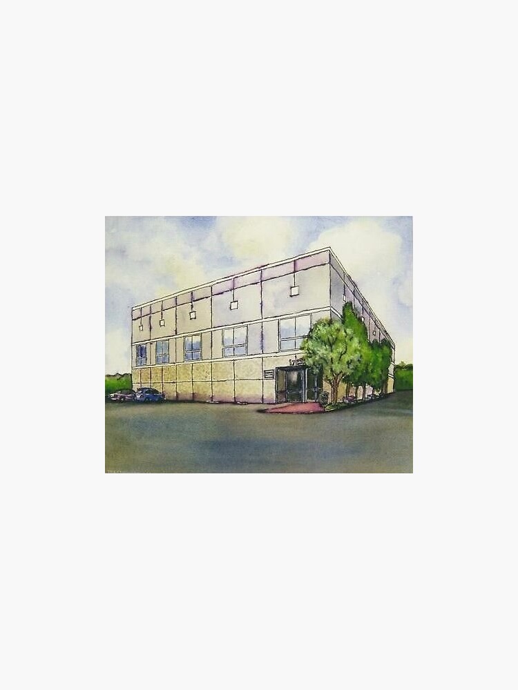 "The office Pam Beasley watercolour building painting art design print ...