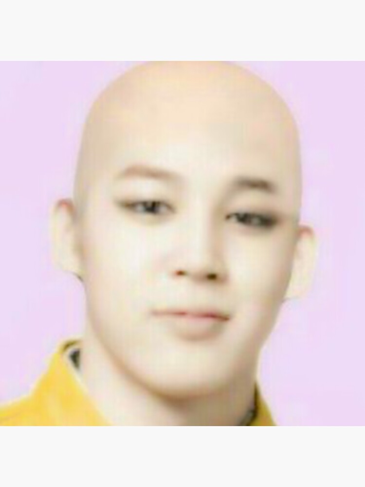 "Bald Jimin" Sticker for Sale by TrenderDesigns | Redbubble