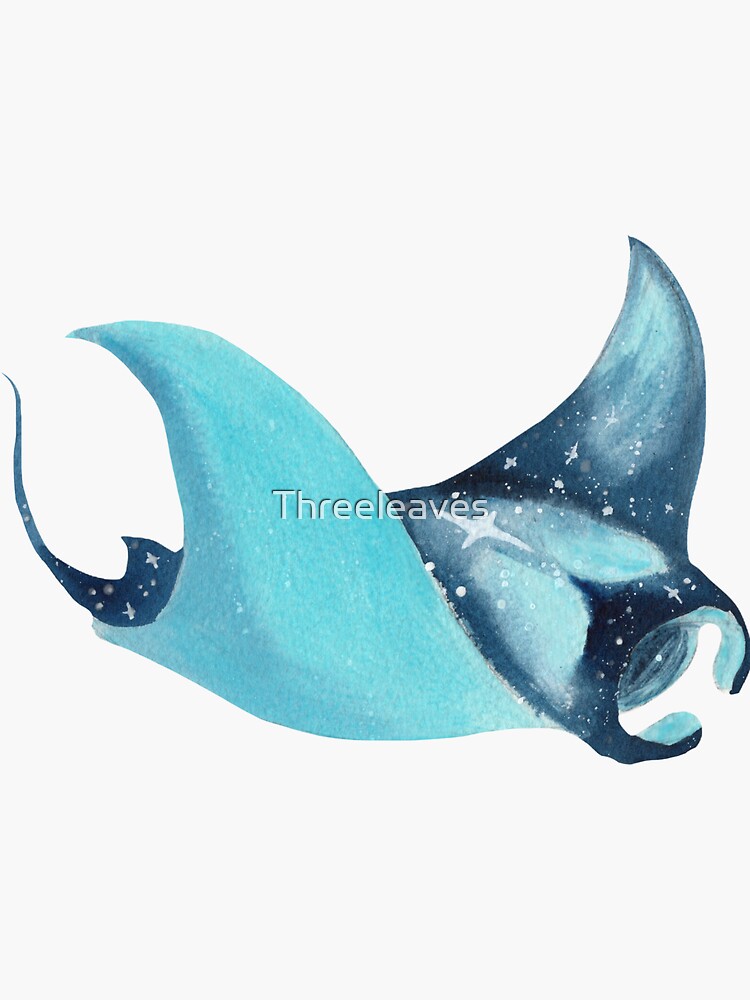 "Galaxy Manta Ray" Sticker for Sale by Threeleaves | Redbubble