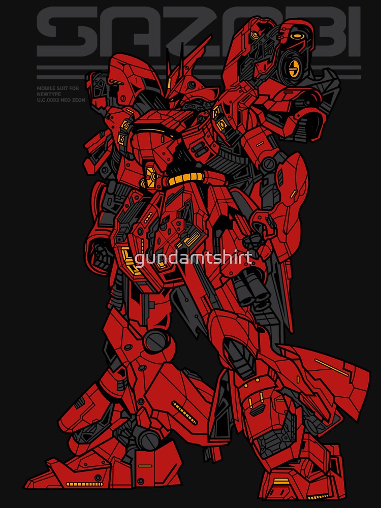 "Sazabi" Essential T-Shirt for Sale by gundamtshirt | Redbubble