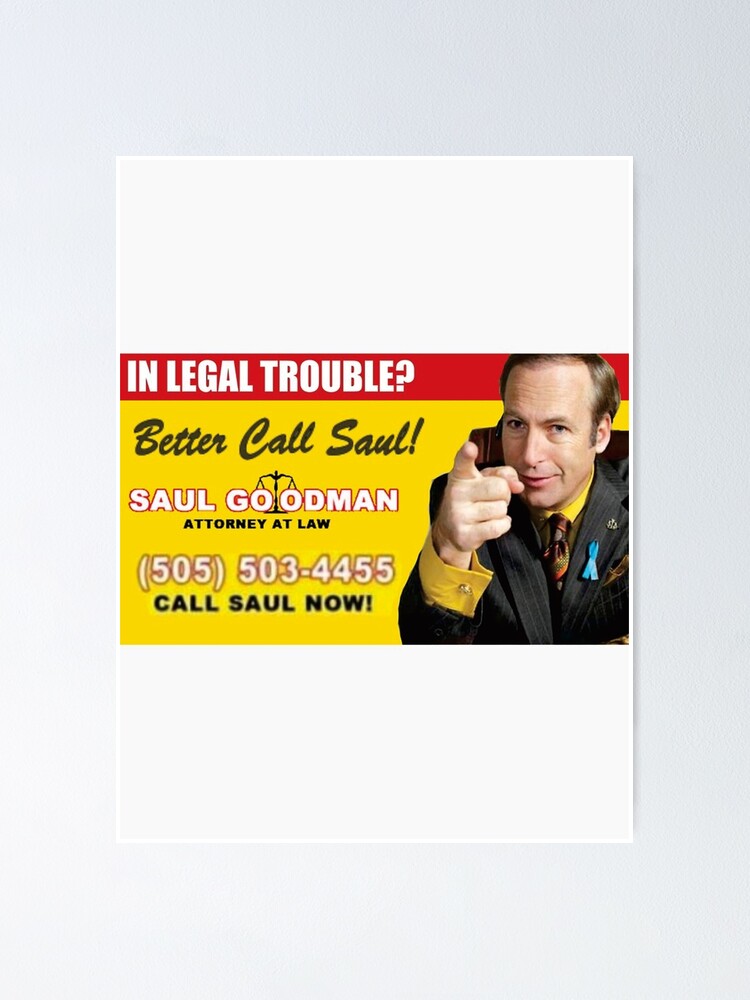 "Better Call Saul Business Card Poster" Poster for Sale by tipesedin45 ...