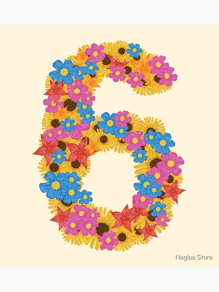 Lámina fotográfica «Seis / Número Seis / 6 / Números / Jardín de ...