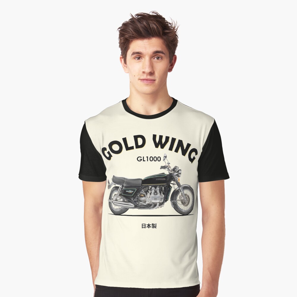 "The Gold Wing GL1000" Essential T-Shirt for Sale by rogue-design ...