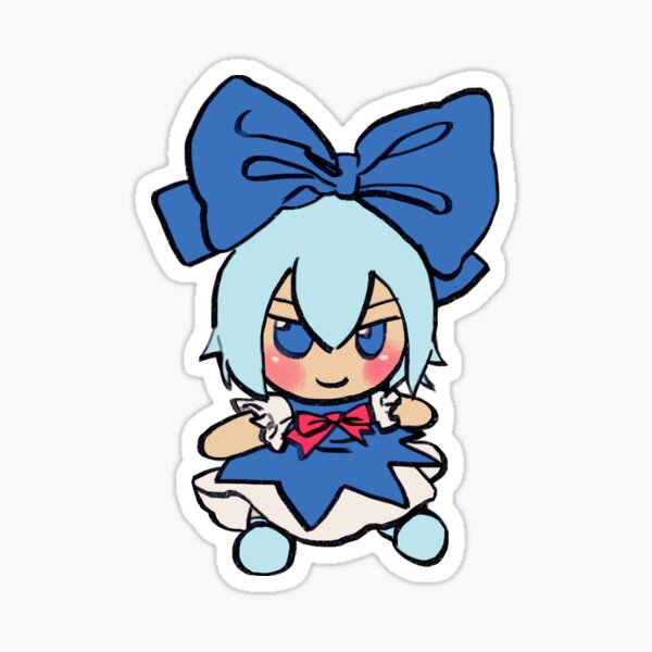 "I draw that cirno fumo plush meme / touhou" Sticker for Sale by ...