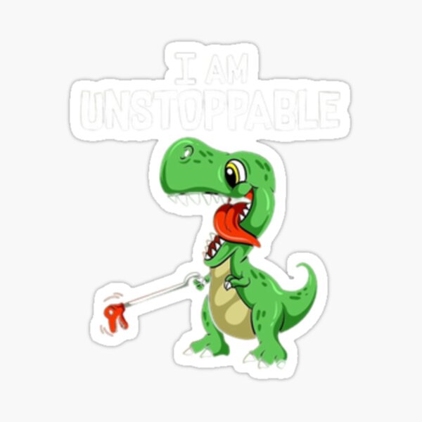 "Tyrannosaurus Rex with Grabbers is Unstoppable 2" Sticker for Sale by ...