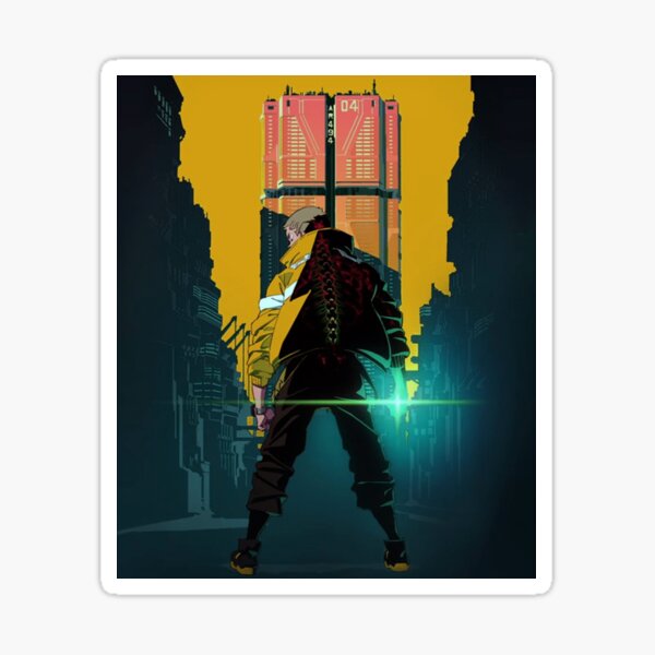 Pegatina «Cyberpunk Edgerunners David» de Dlma | Redbubble