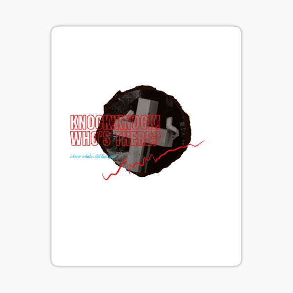 "knock! knock!" Sticker for Sale by hamzahanich | Redbubble