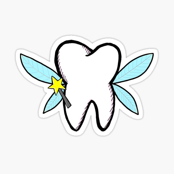 "tooth fairy" Sticker by tiin | Redbubble