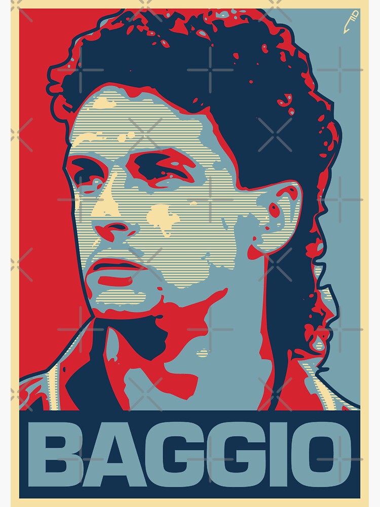 "Baggio" Sticker for Sale by DAFTFISH | Redbubble