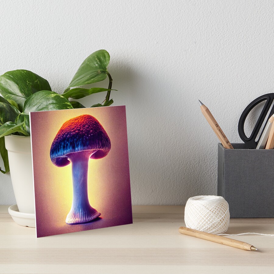 " A drawing of Psilocybin mushroom." Art Board Print for Sale by ...