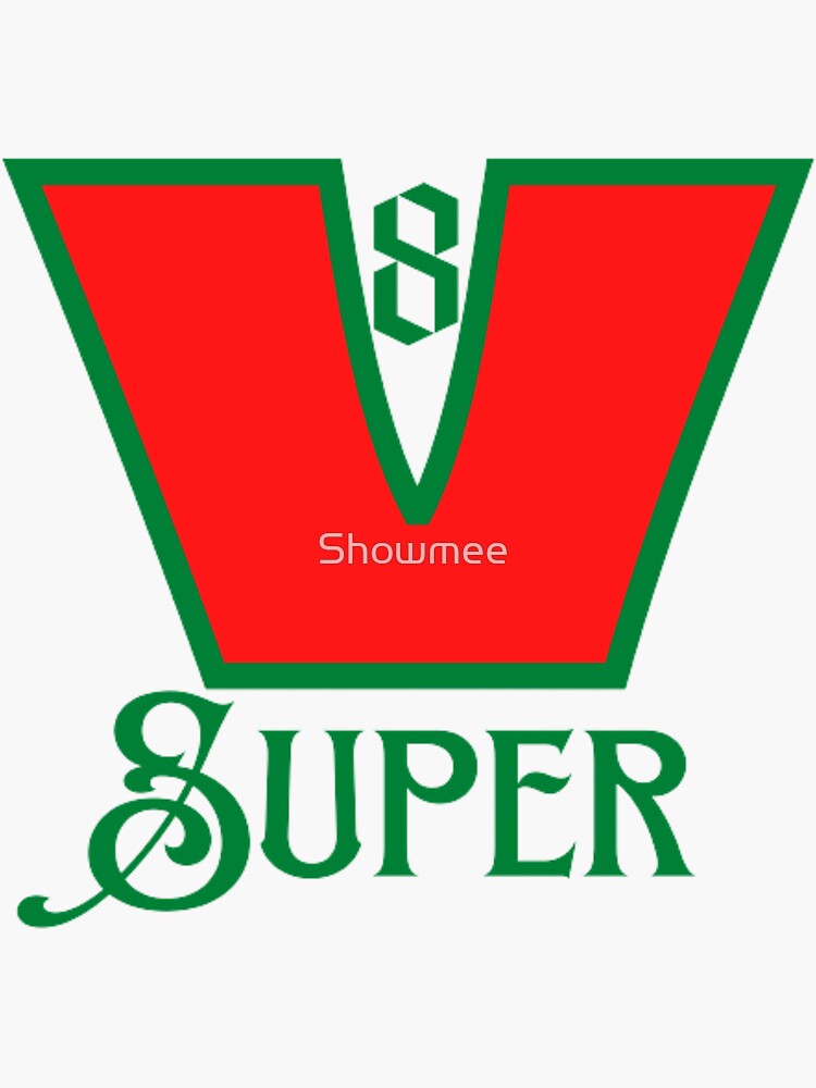 "V8 Super" Sticker for Sale by Showmee | Redbubble