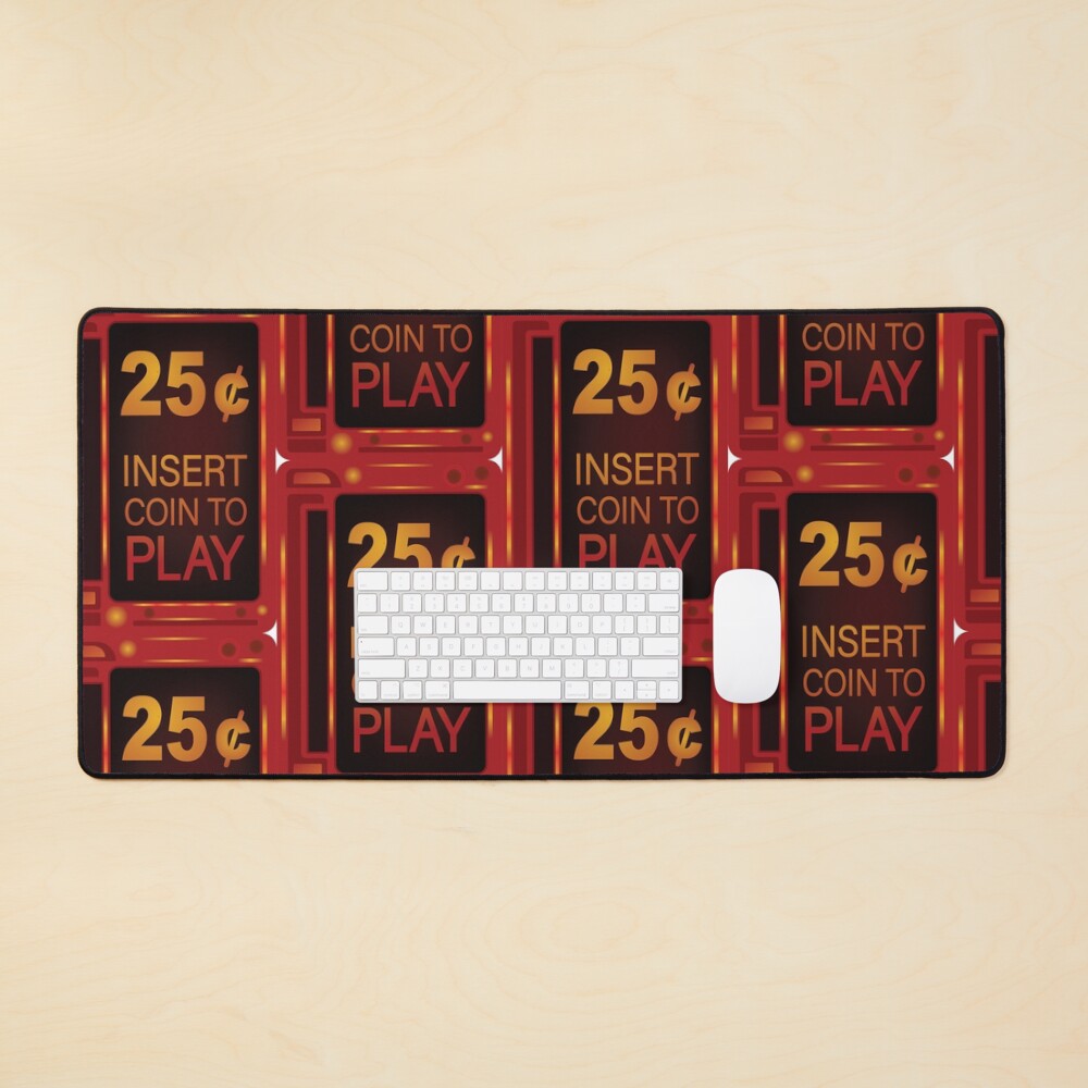 "Insert coin arcade retro classic games" Sticker for Sale by portokalis ...