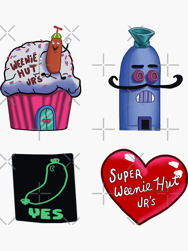 "Weenie Hut Jr's Pack" Sticker for Sale by GoofyGoober01 | Redbubble