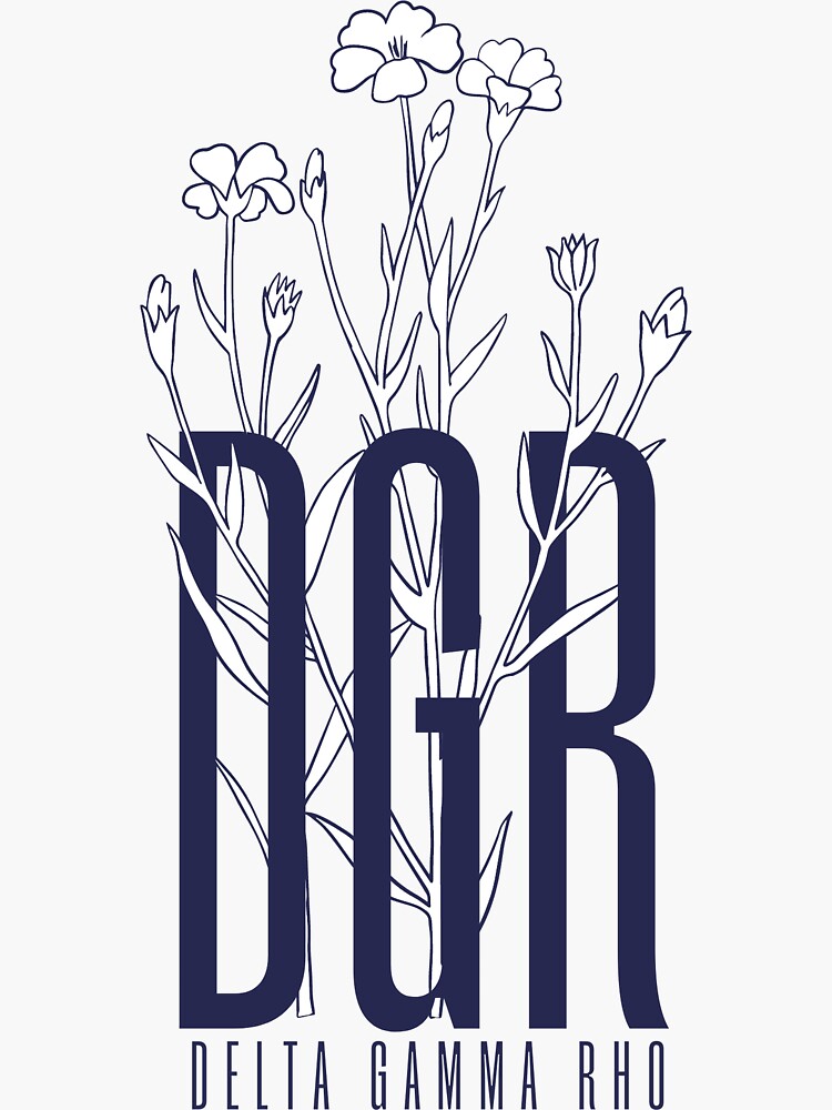 "Harding Delta Gamma Rho DGR Sticker" Sticker for Sale by larajharper ...
