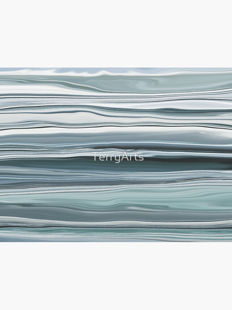 "Abstract Ocean Horizontal Lines Coastal Style Décor Beachy Vibes Art 5 ...