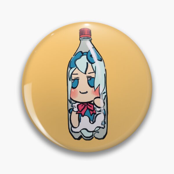 "I draw that bottled cirno fumo plush meme / touhou" Pin for Sale by ...