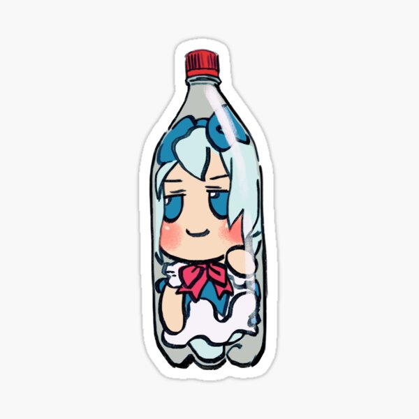 "I draw that bottled cirno fumo plush meme / touhou" Sticker for Sale ...