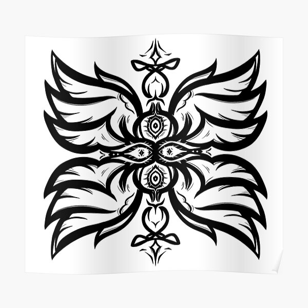 "Angel Seraphim symbol" Poster for Sale by SandraKar | Redbubble