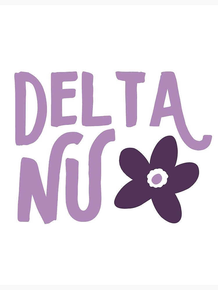 "Harding Delta Nu DNu Sticker" Poster for Sale by larajharper | Redbubble
