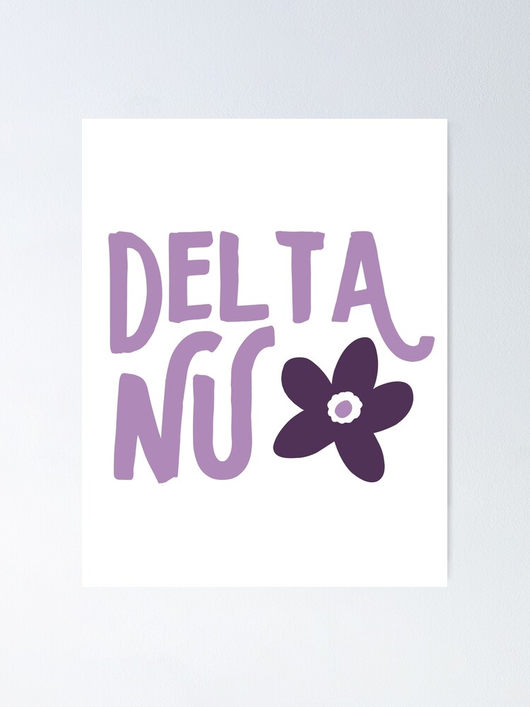 "Harding Delta Nu DNu Sticker" Poster for Sale by larajharper | Redbubble