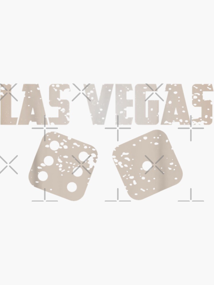 "Las Vegas Souvenir Craps Dice Lucky 7" Sticker for Sale by dolsy-store ...